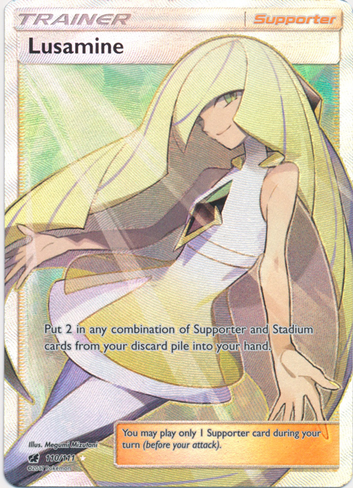 Lusamine Full Art 110/111 - Sun & Moon Crimson Invasion | Pokémon ...